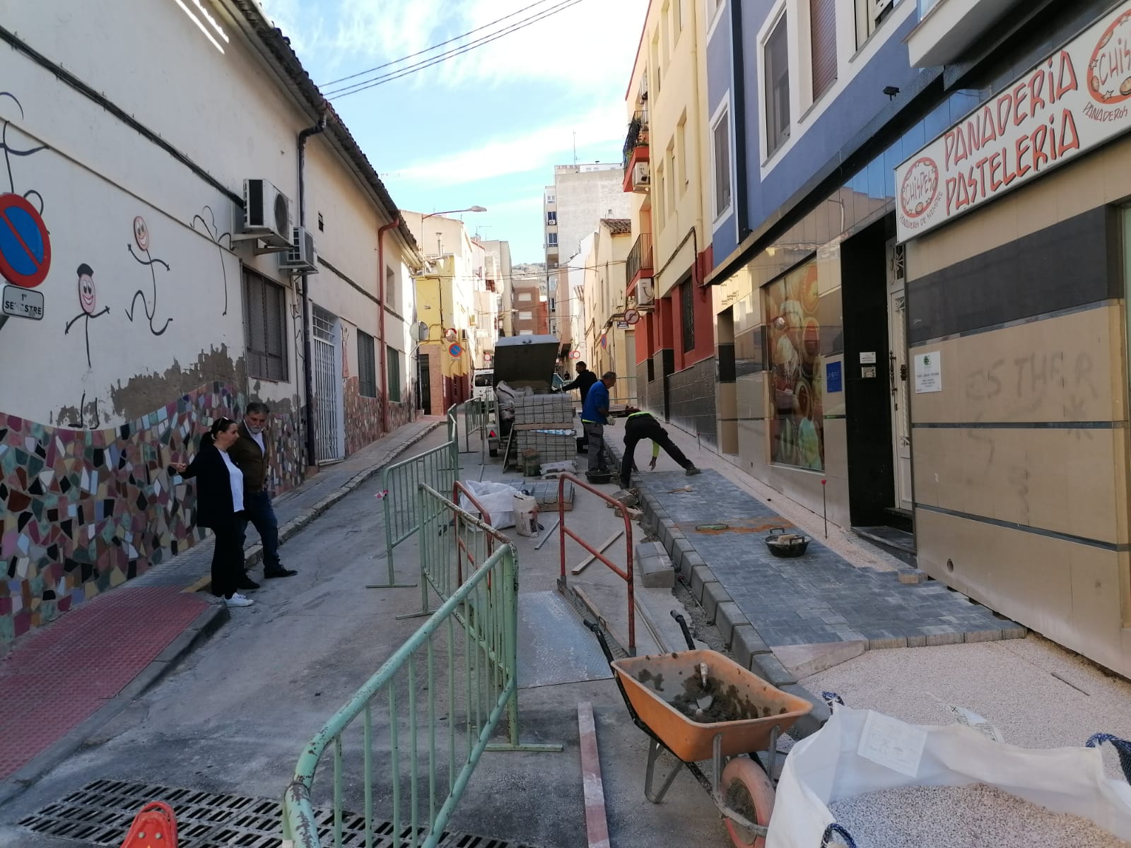 Arrancan las obras de mejora de la accesibilidad de las aceras de la calle San Rafael - El ...