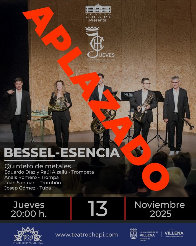 Aplazado el concierto Bessel Esencia - El Periódico de Villena
